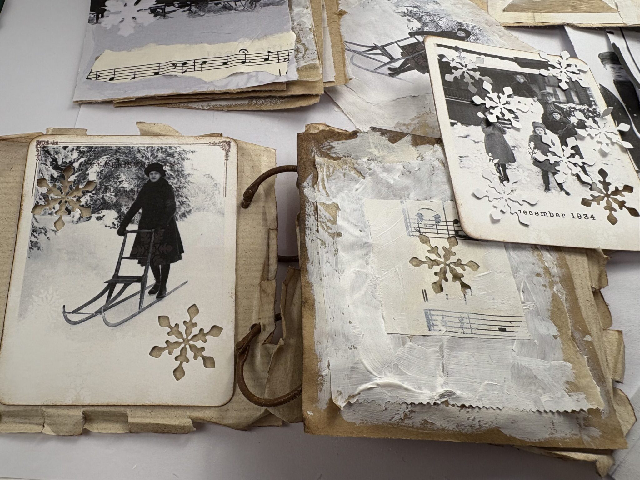 Easy White Winter Junk Journal Tutorial: Step-by-Step Guide - Well ...